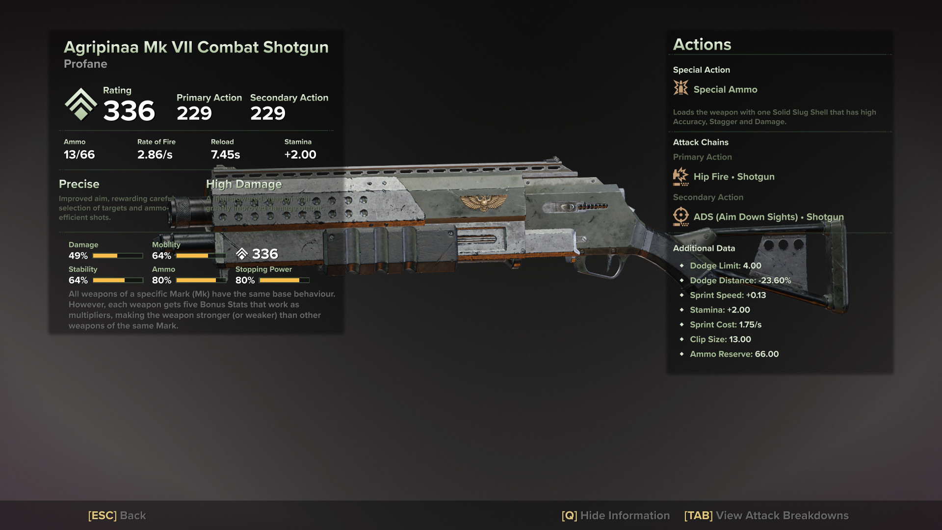 Agripinaa Mk VII Combat Shotgun - Darktide WH40k - Games Lantern Agripinaa Mk VII Combat Shotgun - Darktide WH40k - Games Lantern
